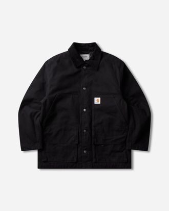 Carhartt Work in Progress Men s Lander Coat Black (Stone Washed)