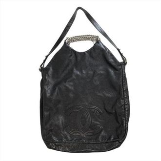Chanel Sac bandouli&egrave;re vintage doccasion - Femme - Pre-owned - Noir - Taille: ONE Size