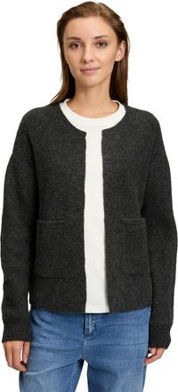 Cartoon Strickjacke Damen Strick-Cardigan mit Taschen (1-tlg) Struktur