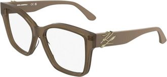 Karl Lagerfeld Femme, Accessoires, Beige, Taille: 55 MM Kl6215 Optical Frame