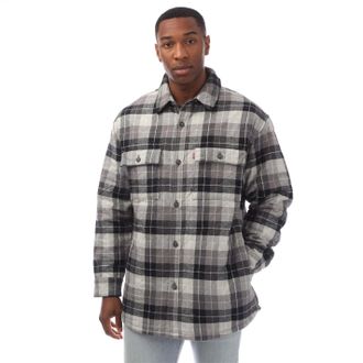 Levi's Herren Bernal Heights Overshirt Hemd, Crenshaw Plaid Bright White, Mehrfarbig, XS