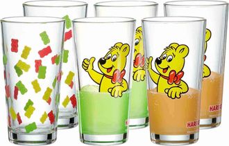 Ritzenhoff & Breker Haribo Trinkgl&auml;ser-Set 6-teilig, 380 ml - Bunte Goldb&auml;ren-Gl&auml;ser, sp&uuml;lmaschinengeeignet, ideal f&uuml;r Kindergeburtstag & Party - Mehrfarbig