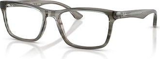 Ray-Ban Rb5279 Optics Grau Gestreift Fassung Klar Glas Polarisiert 53-18