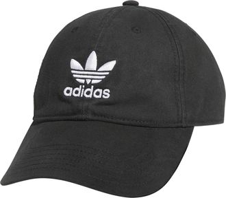 adidas Originals Herren Fit Originals Relaxed Strapback Cap, Schwarz/Wei&szlig;, Einheitsgr&ouml;&szlig;e
