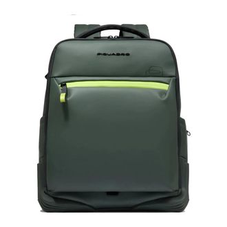 Piquadro Erweiterbarer Reise-Laptop-Rucksack - - Bags - Herren - Gr&uuml;n - ONE SIZE