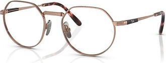 Ray-Ban Jack II Titanium Optics Gold Fassung Klar Glas Polarisiert 51-20