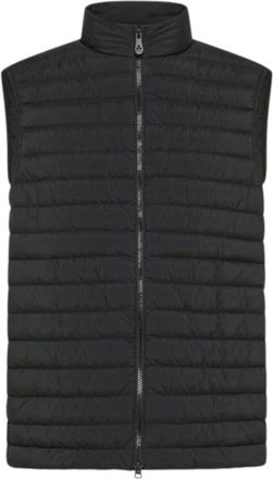 Peuterey Homme, Vestes, Noir, Taille: S Gilet Noir Logo Lettrage