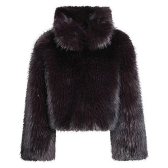 Pinko Faux Fur Shearling Jackets - - Jackets - Damen - Lila - M