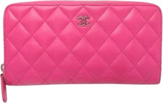 Chanel Portefeuille Long Pre-owned (Bi-pli) - Femme - Pre-owned - Rose - Taille: ONE Size