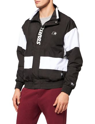 Starter Black Label Herren Starter Retro Track Jacket Black/White, S