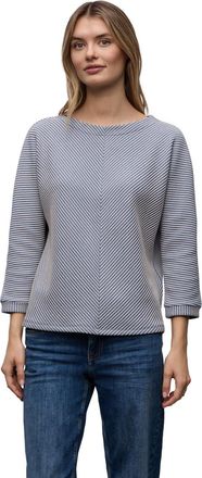 Street One Two-Tone Strukturshirt Frosted Blue 34