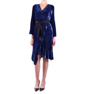 Diane Von F&uuml;rstenberg Elegantes Midikleid - - Dresses - Damen - Blau - XS