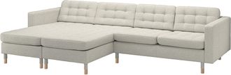 IKEA LANDSKRONA 4er-Sofa mit Récamieren