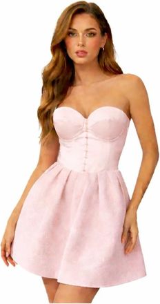 Elisabetta Franchi Femme, Robes, Rose, Taille: 42 FR Robe Bustier Sans Bretelles