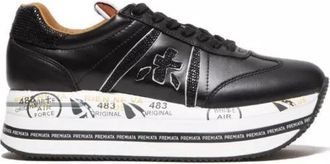 Premiata Low-Top Sneaker - Beth Sneaker In Black Leather And Nylon - Gr. 40 (EU) - in Schwarz - für Damen