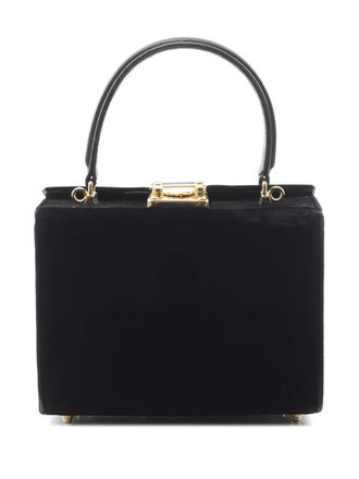 Fendi 2000s Clutch mit Velours-Struktur - Schwarz