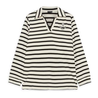 Fiorella Rubino Marini&egrave;re Jersey T-Shirt - - Tops - Damen - Wei&szlig; - L