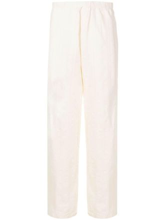 Amir Slama pantalon droit à rayures - Tons neutres