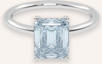 VEYNOU Veynou Ring Sora Aus 14 Karat Wei&szlig;gold Und 2.00ct. Lab-Grown Aquamarin silber