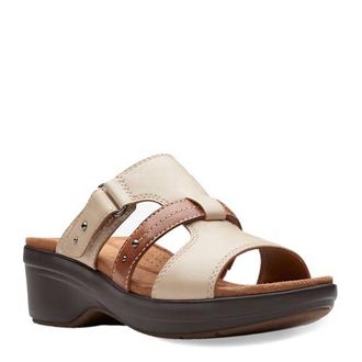 Clarks Sandales Tuleah Jane pour femme, Sable Combi., 9.5 Wide