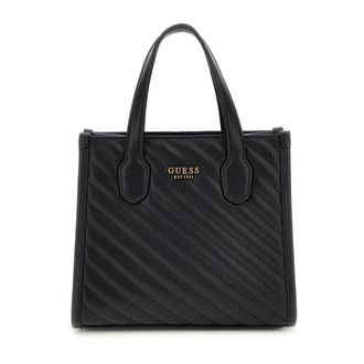 Guess Silvana 2-F&auml;cher-Tote Bag - - Bags - Damen - Schwarzk - ONE SIZE