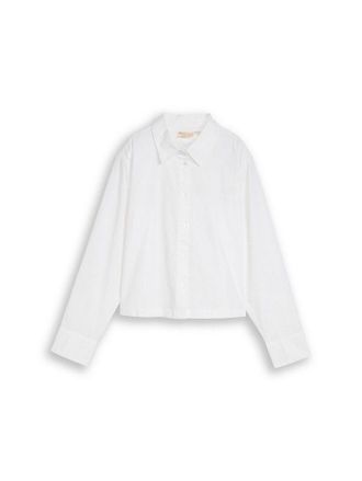 Tom Tailor Langarmbluse Blusen & Shirts Boxy Fit Hemdbluse aus Baumwolle