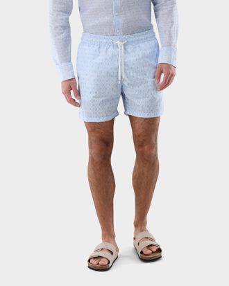 van Laack Badehose mit geometrischem Muster