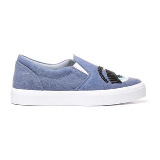 Chiara Ferragni Denim Slip-On Sneakers - - Shoes - Damen - Blau - 39 EU