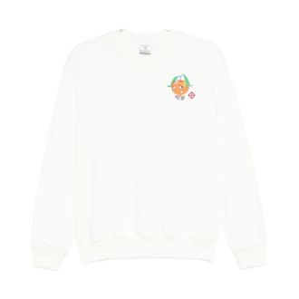 Casablanca Beach Wave Sweatshirt - - Sweatshirts & Hoodies - Damen - Wei&szlig; - M
