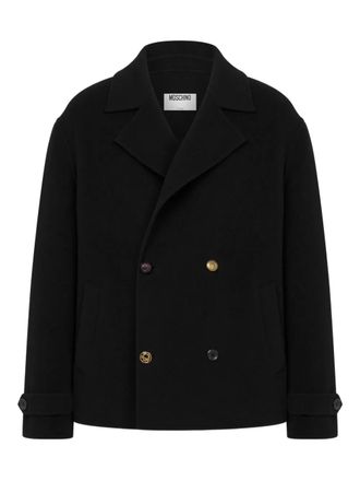 Moschino manteau à boutonnière croisée - Noir