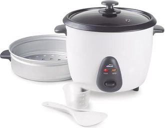 Lacor Lacor - 69441 - Elektrischer Reiskocher 1 L, 5 Portionen, ECO Antihaftbeschichtung, Glasdeckel, Kontrollleuchten, 100% Stabil, Leicht zu Reinigen, 100