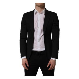 Dolce & Gabbana Blazer Anzug - - Jackets - Herren - Schwarzk - XS