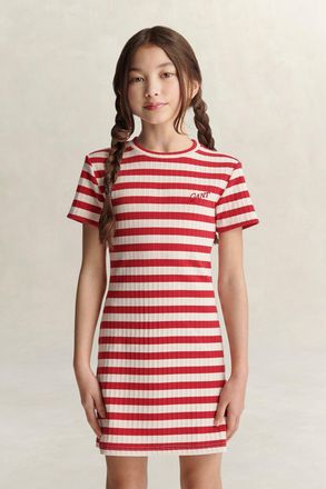 GANT Teenager Teen Girls Kleid mit Streifen (122/128) RUBY Rot