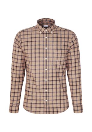 Seidensticker Herren Casual Hemd - Regular Fit - Bügelleicht - Button-Down-Kragen - Langarm - 100% Baumwolle
