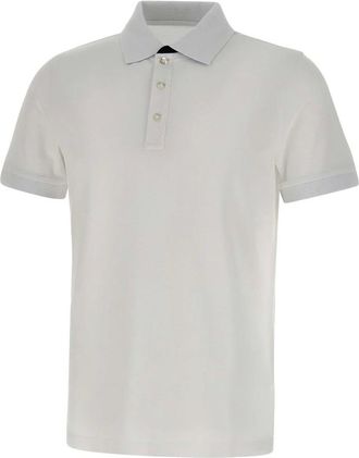 Fay Homme, Tops, Blanc, Taille: 3XL Polo en Piqu&eacute;
