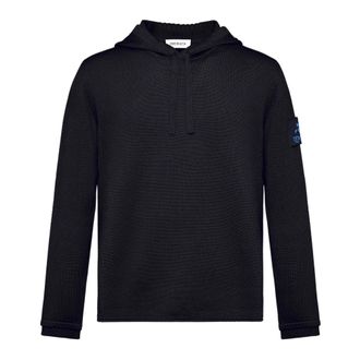 Premiata Wollpullover mit Kapuze - - Knitwear - Herren - Blau - XL