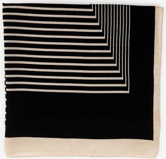 Au Printemps Paris Striped Eole - Schwarz