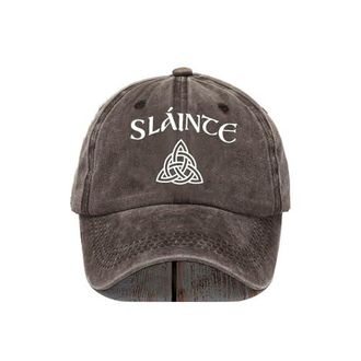 Generic St. Patricks Day Slainte Baseball Cap Slainte Ball Cap St Patrick Day Baseball Cap, marron, M