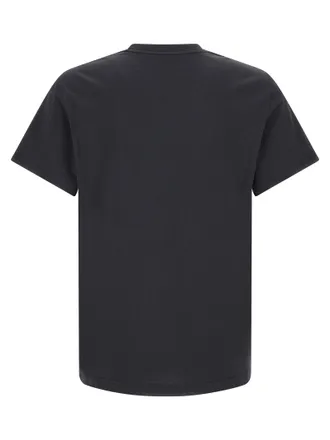 Moncler Logo-Print Cotton T-Shirt - Black
