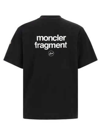 Moncler Logo-Patch Cotton Jersey T-Shirt - Black