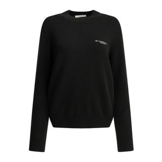 Givenchy Logo Strickpullover - - Knitwear - Damen - Schwarzk - M