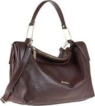 Pierre Cardin Sac &agrave; bandouli&egrave;re pour femme en cuir v&eacute;ritable Made in Italy 39 x 23 x 12 cm 55091, Chocolat, Taille unique