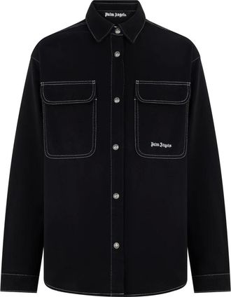 Palm Angels Homme, Chemises, Noir, Taille: M Blouses & Chemises
