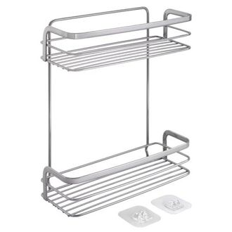 Metaltex Bad Regal 2-Etg. Origin LUXY, Ablage ohne Bohren, selbstklebend