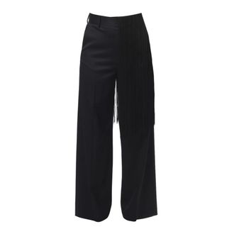 Maison Margiela Femme, Pantalons, Noir, Taille: 34 FR Wide Pantalons