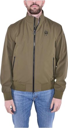 Blauer Homme, Vestes, Vert, Taille: L Bomber Jacket