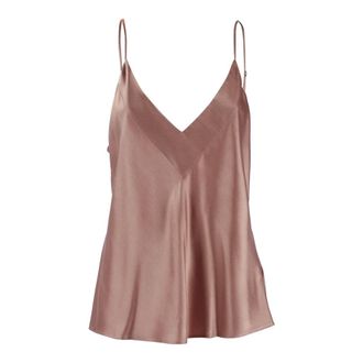 Forte_Forte Femme, Tops, Beige, Taille: 42 FR Sliptop Raso Seta Stretch Shiny
