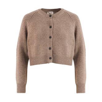 Max Mara Langer Strickcardigan - - Knitwear - Damen - Braun - M
