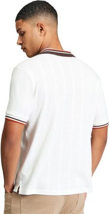 Ben Sherman Poloshirt Poloshirt Ben Sherman Trim Block Open Kontraststreifen (tipping) an Kragen und &Auml;rmeln