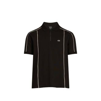 A|X Armani Exchange Polo manches courtes en coton piqu&eacute;